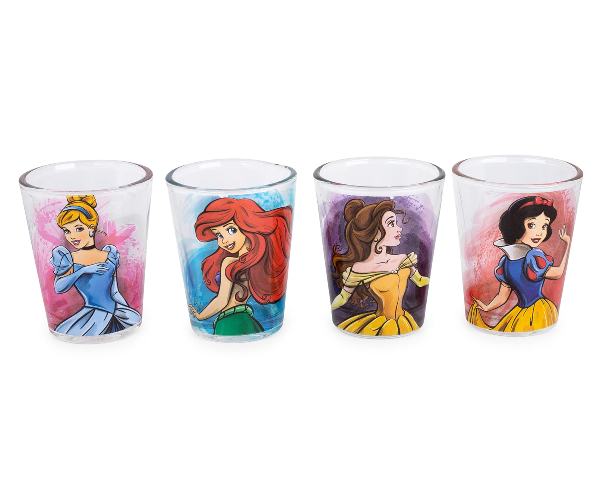 Disney Fashionista Princesses 4 Piece Mini Glass Set | Free Shipping