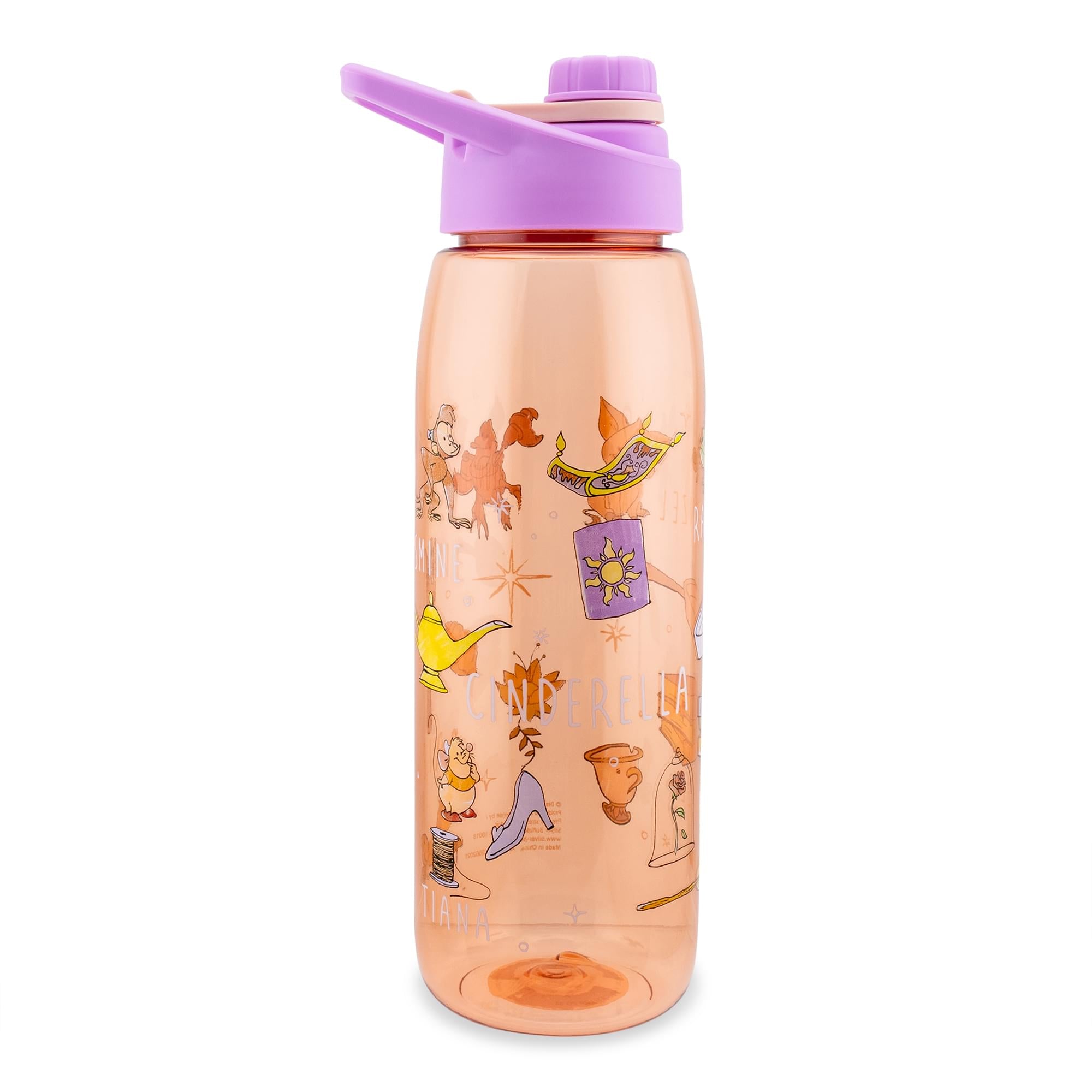 Disney Princess Icons 28oz Water Bottle W/ Lid | Free Shipping