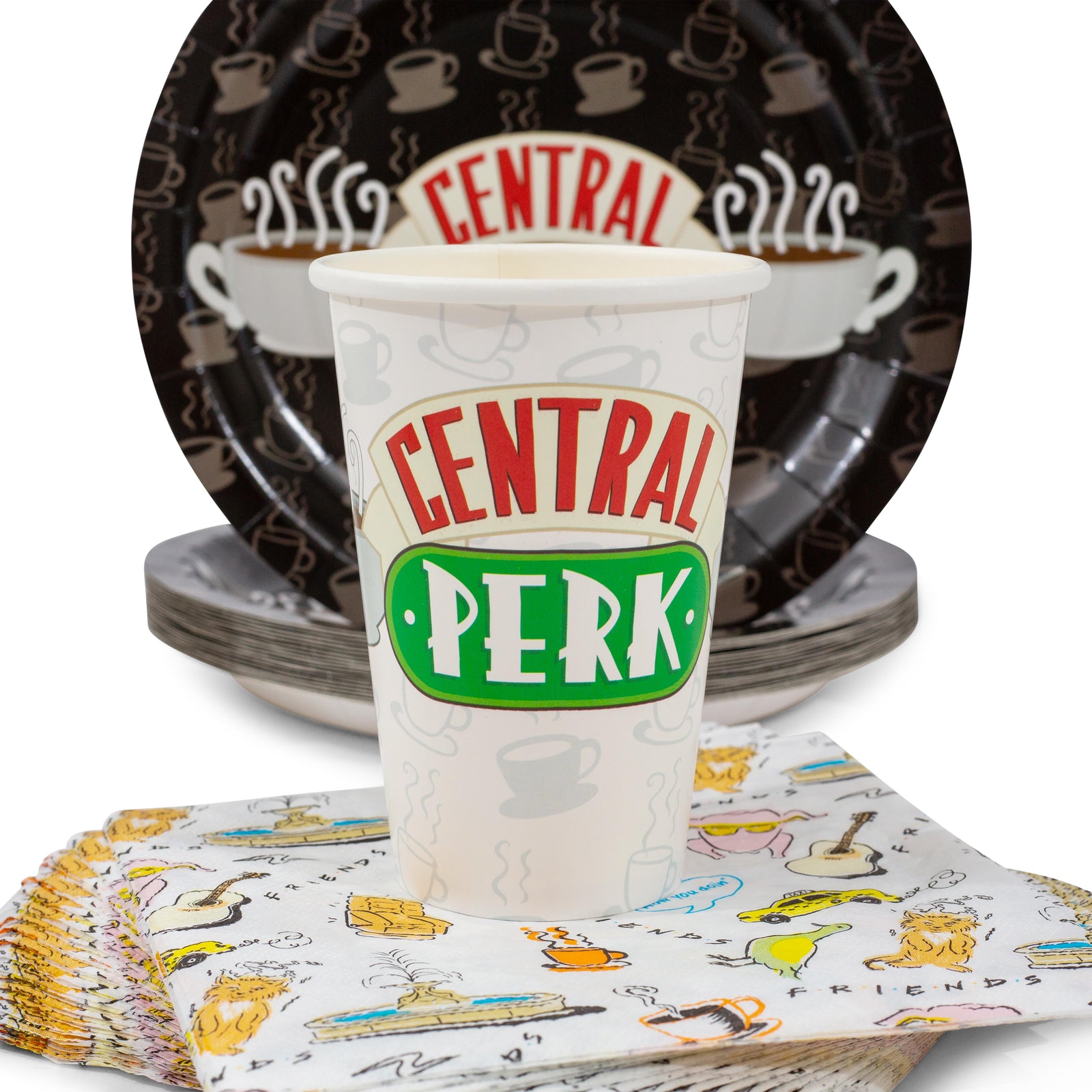 Friends Central Perk Logo 60-Piece Paper Party Pack | Free Shipping