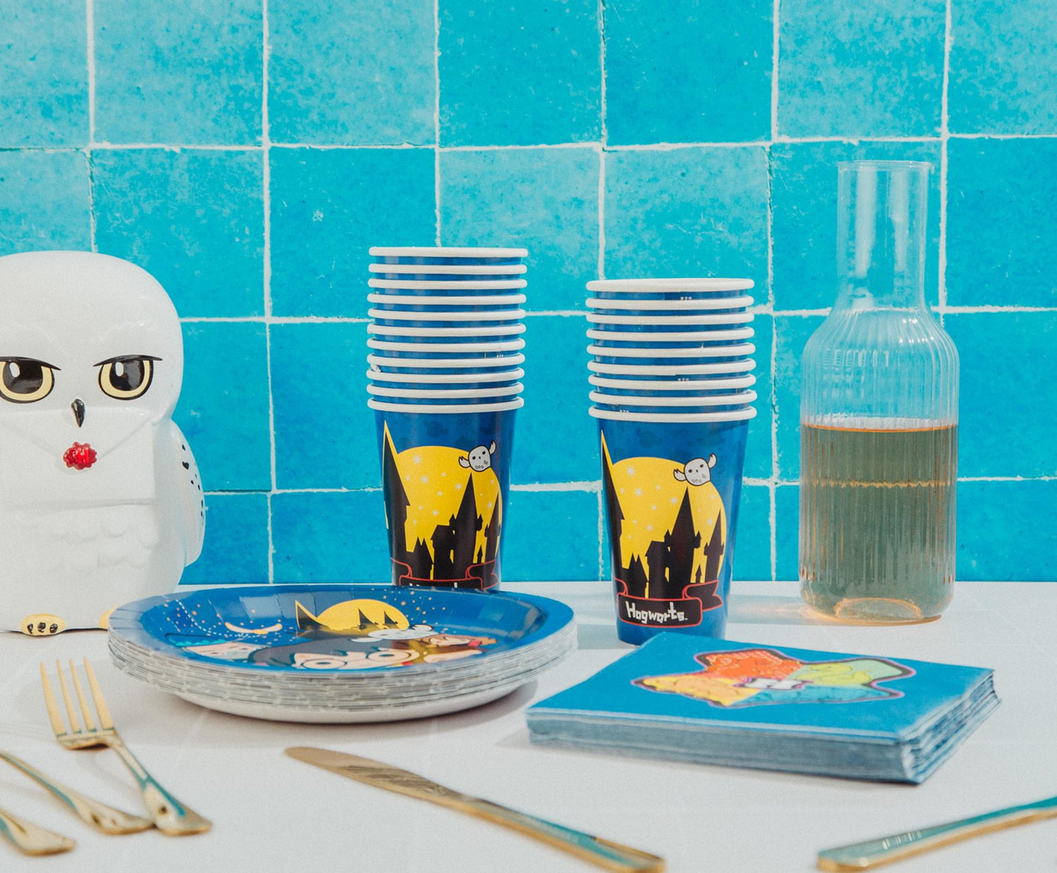 Harry Potter Chibi Styling 60 Piece Party Tableware Set | Free Shippin