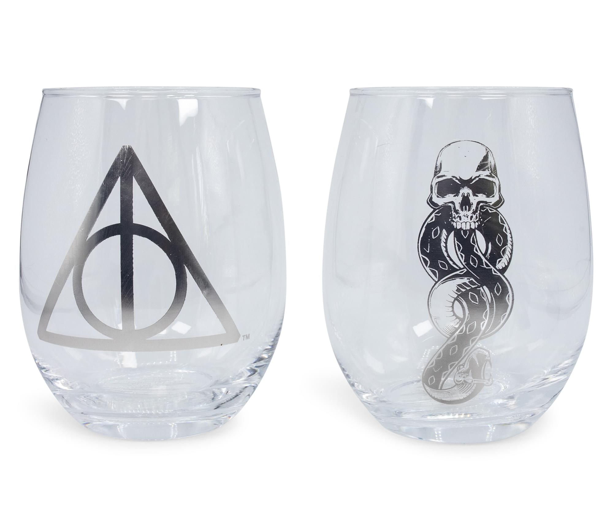 Harry Potter 2 Piece 20oz Stemless Glass Set | Free Shipping