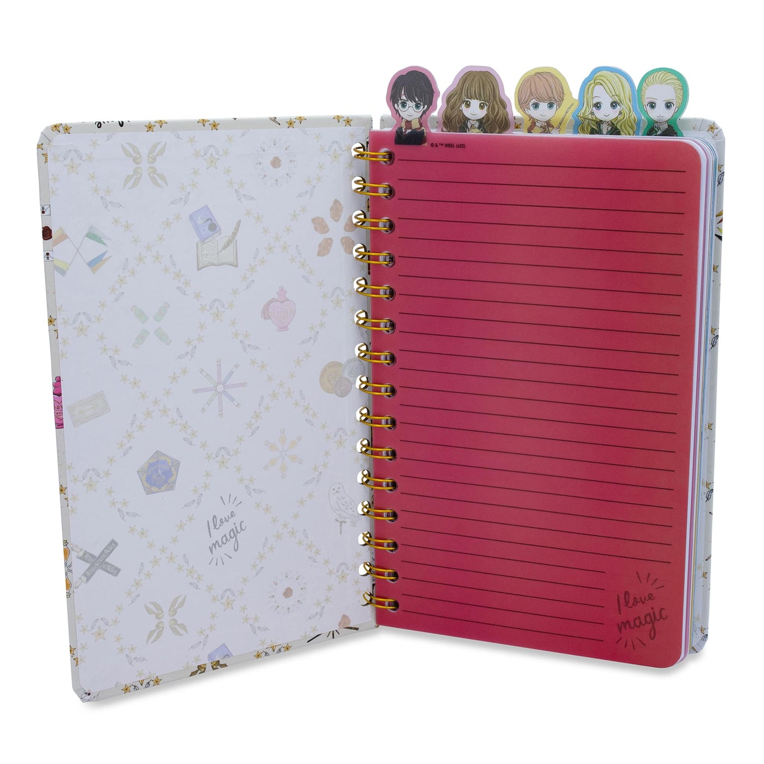 Harry Potter Magical Pattern 5-Tab Spiral Notebook | Free Shipping