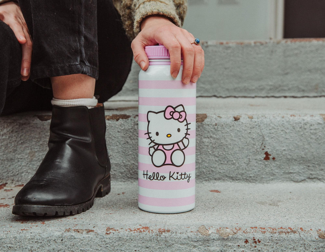 Hello Kitty Pink 42oz Stainless Steel Water Bottle | Free Shipping