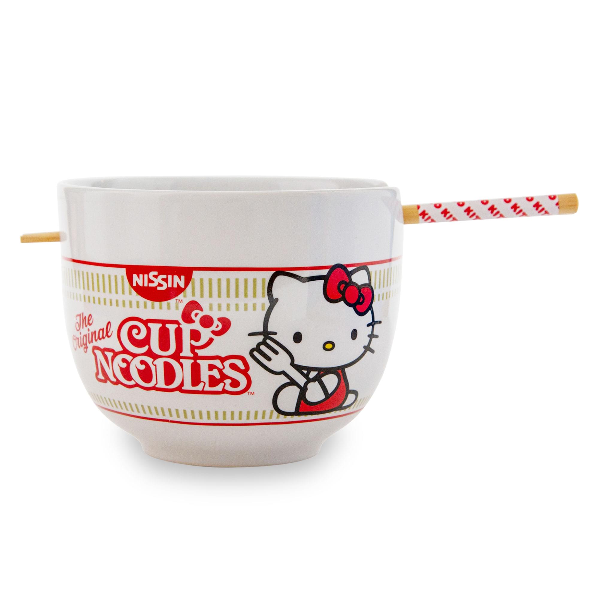 Hello Kitty Nissin Noodles 20oz Ceramic Ramen Bowl | Free Shipping
