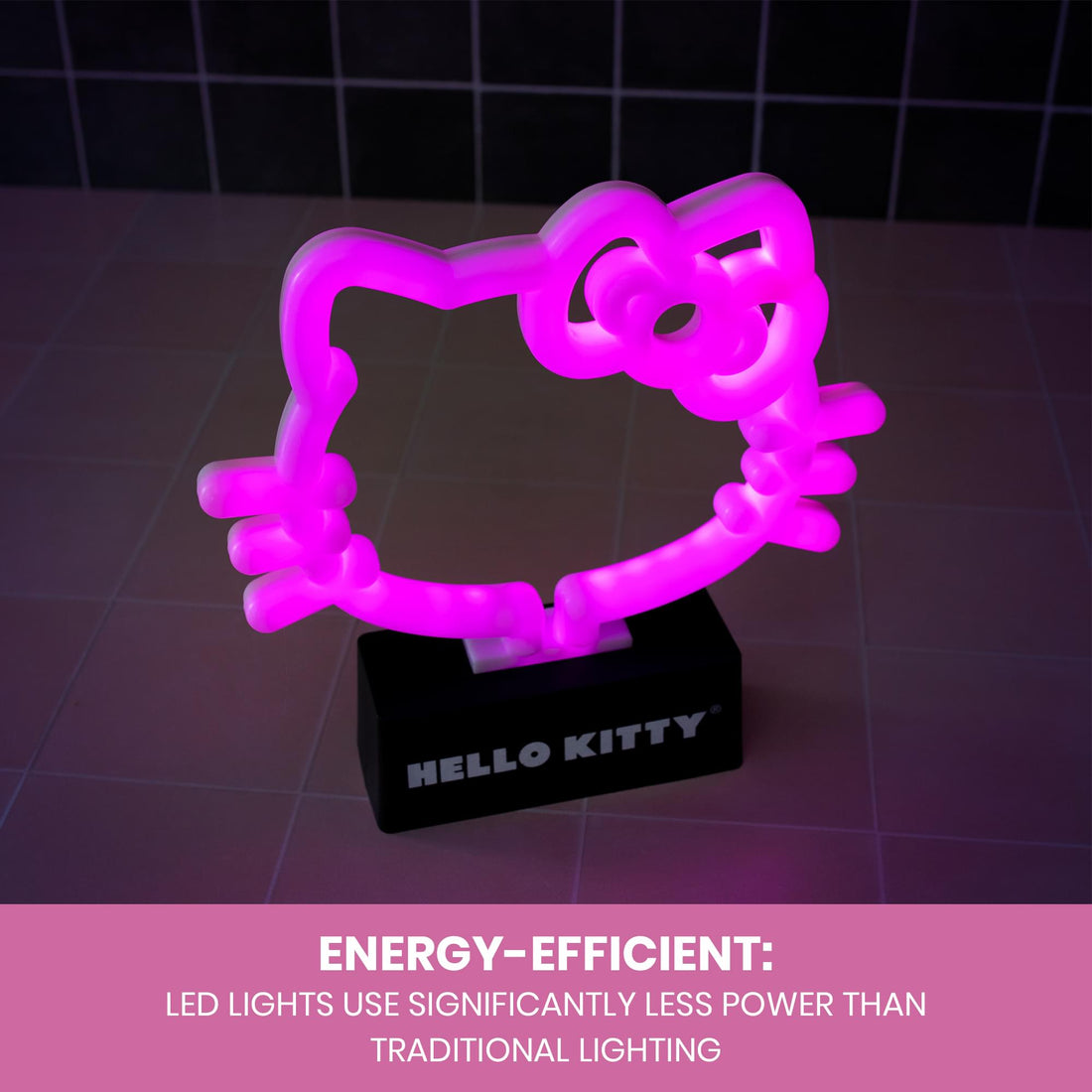 Hello Kitty 6.5 Inch Face and Bow LED Neon | Free Shipping