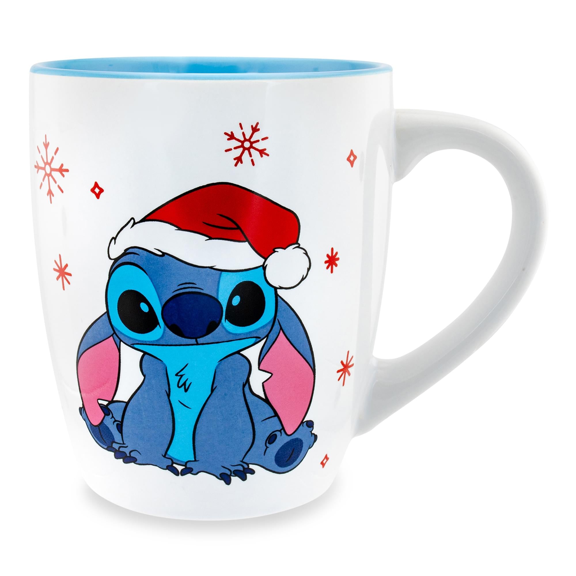 Disney Lilo & Stitch Santa Hat 25 Ounce Curved Mug | Free Shipping