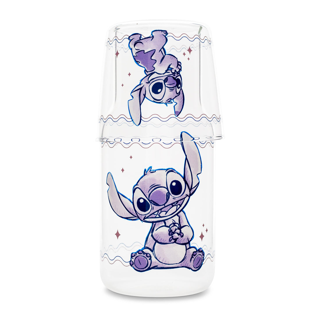 Lilo & Stitch 18oz Glass Water Pitcher w/ Cup | Free Shipping