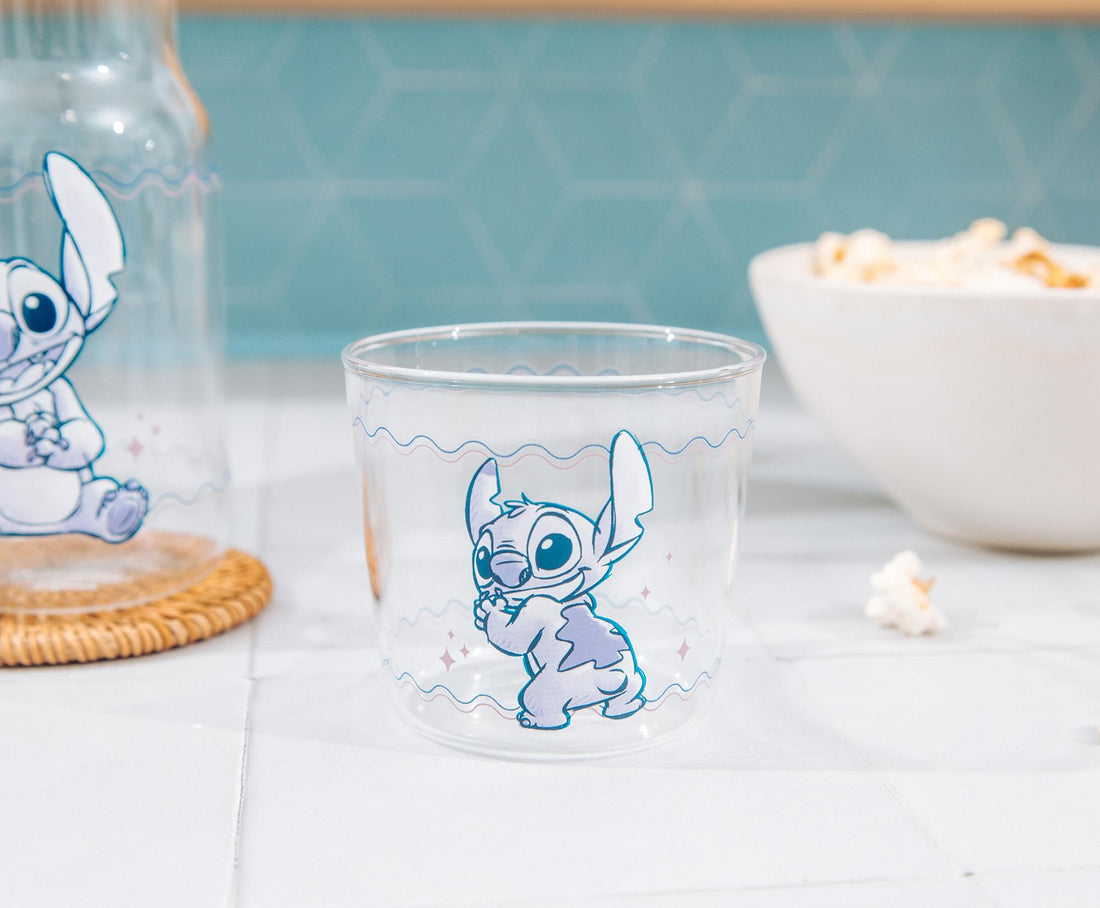 Lilo & Stitch 18oz Glass Water Pitcher w/ Cup | Free Shipping