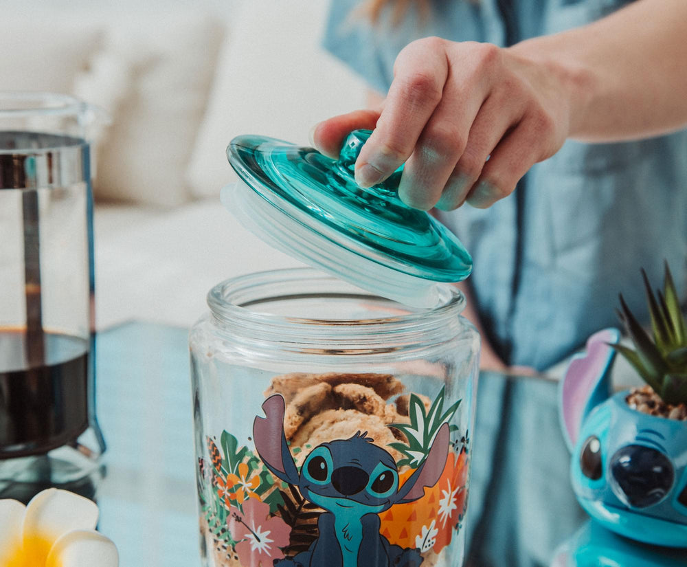 Disney Lilo And Stitch 6" Glass Jar | Free Shipping