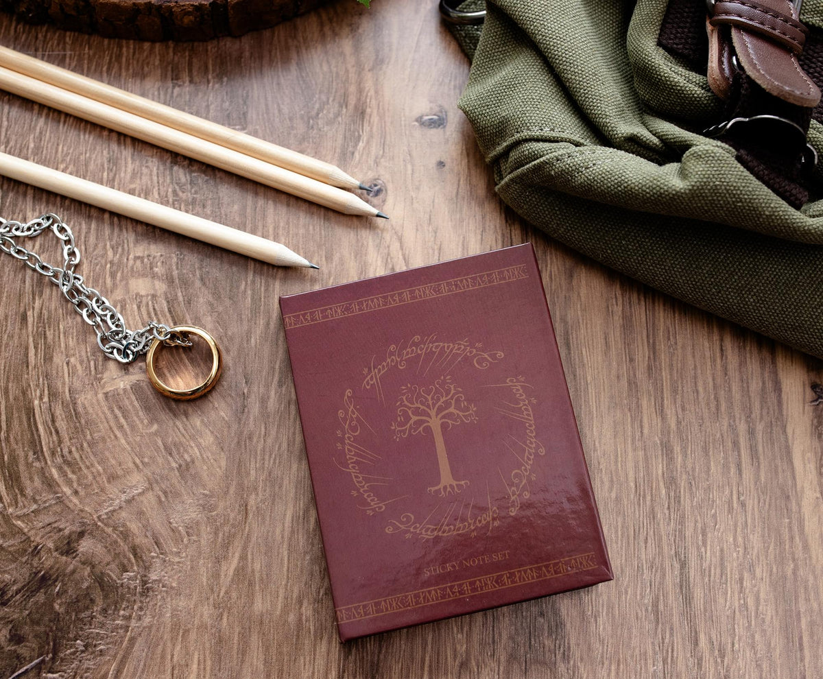 LOTR Gondor Elven Text Sticky Note and Tab Set | Free Shipping