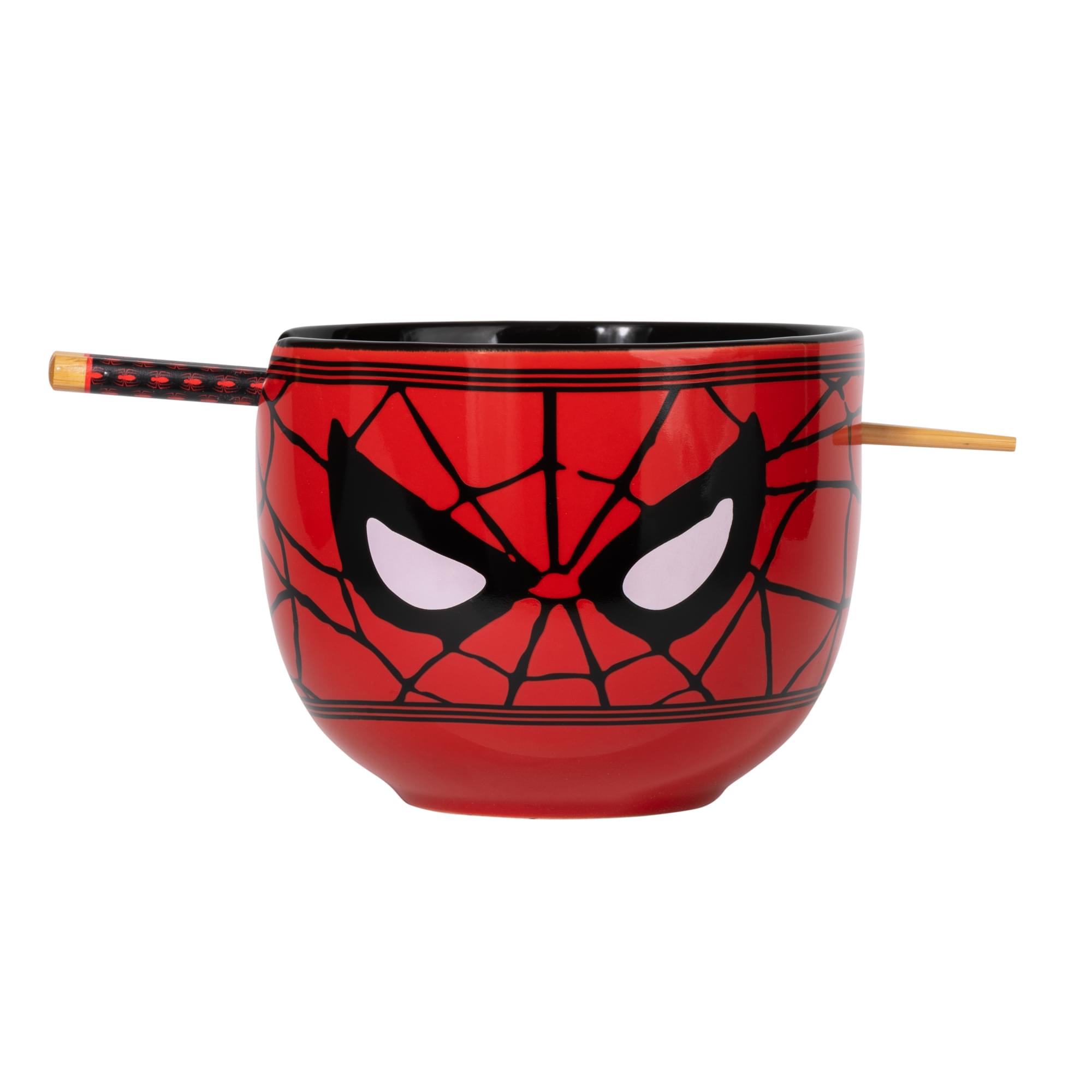 Marvel Spider-Man Eyes 20 Ounce Ramen Bowl Set | Free Shipping