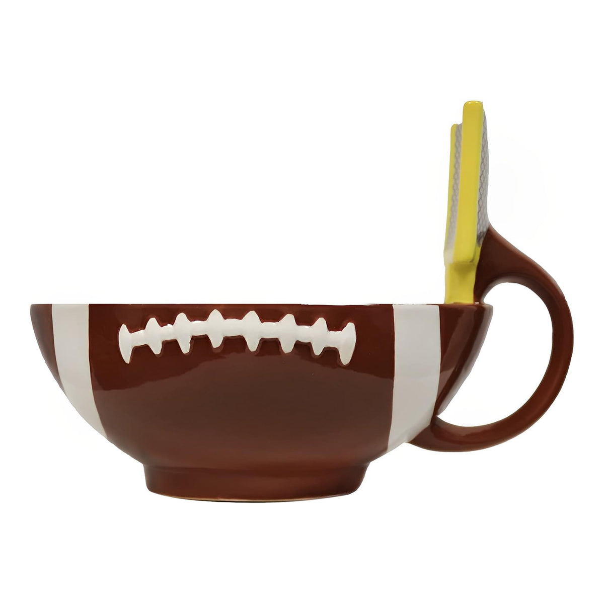Football Mug With Field Goal 15oz Sculpted Ceramic Mug | Free Shipping