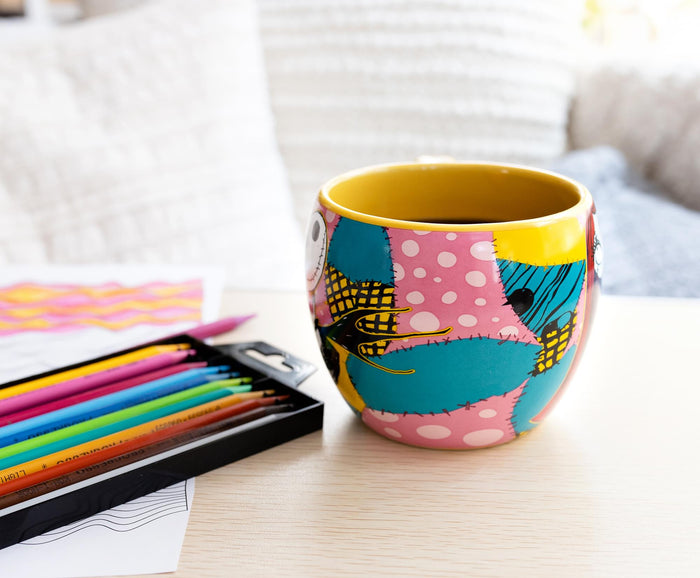 NBX Jack Patchwork 16oz Round Loop Handle Mug | Free Shipping