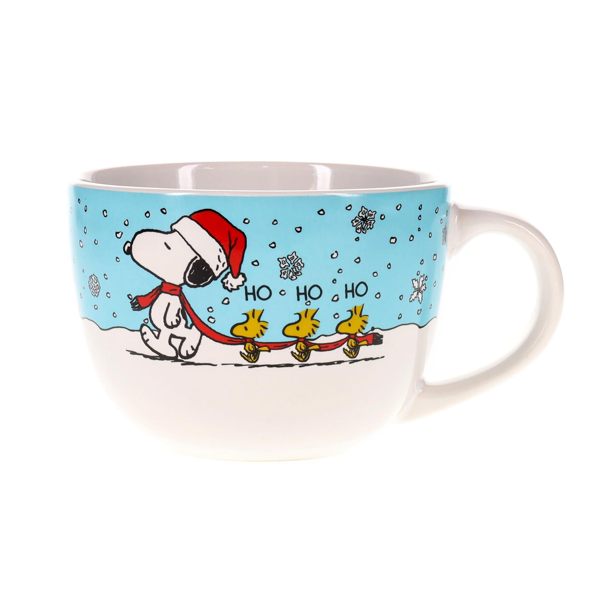 Peanuts Snoopy Scarf Walk 24 Ounce Soup Mug | Free Shipping