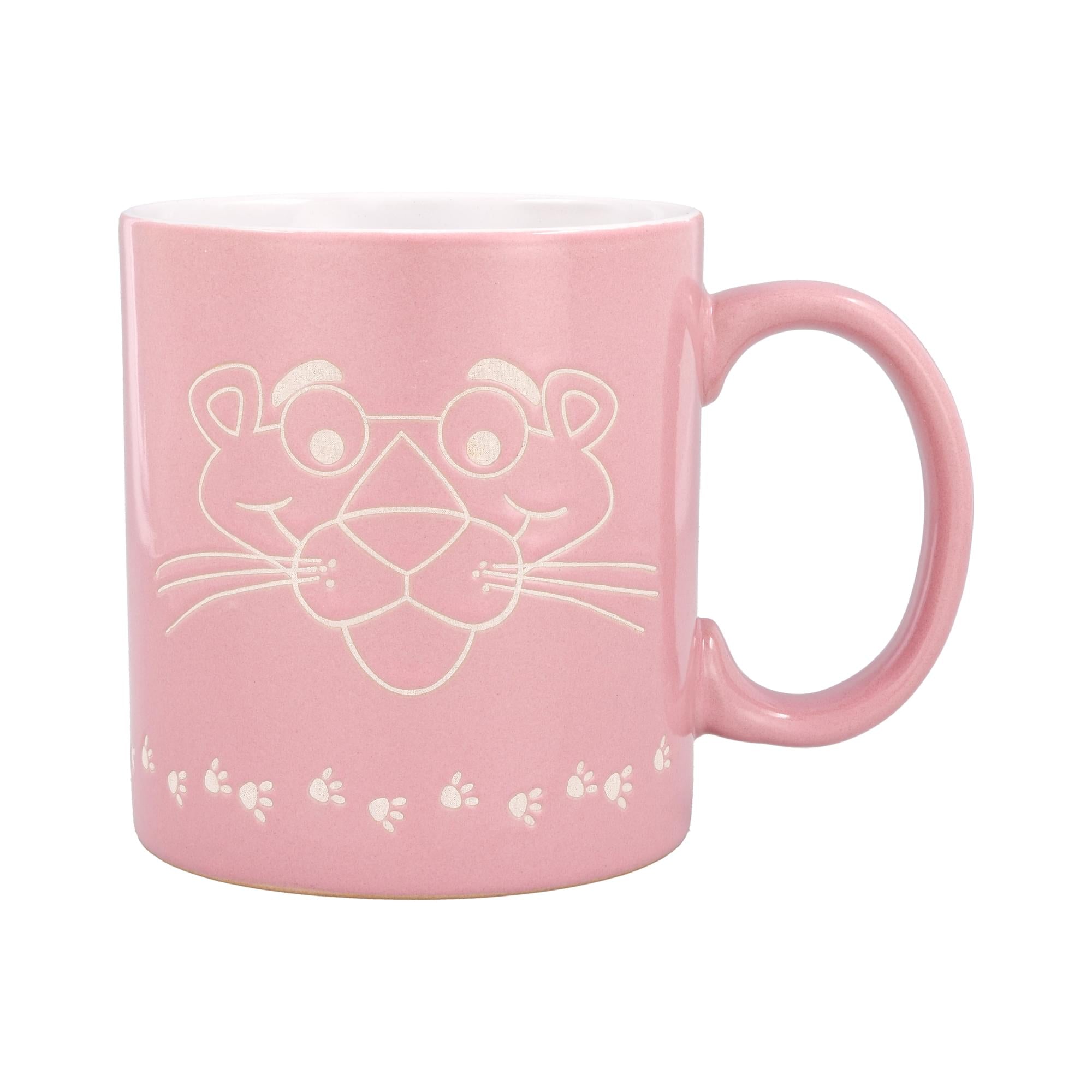 Pink Panther Vintage Logo Wax-Resist Ceramic Mug | Free Shipping
