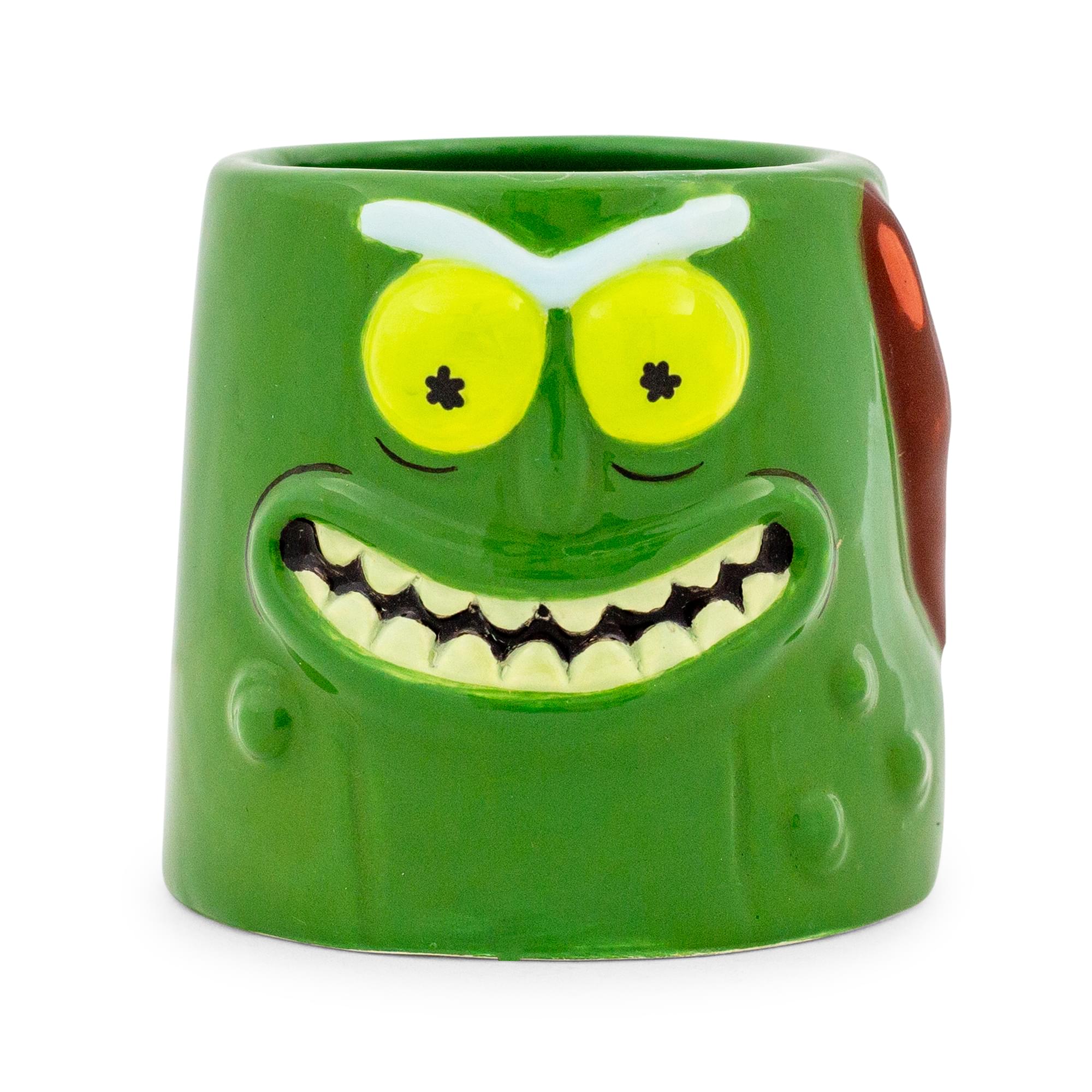 Rick and Morty Pickle Rick 2oz Sculpted Shot Glass | Free Shipping