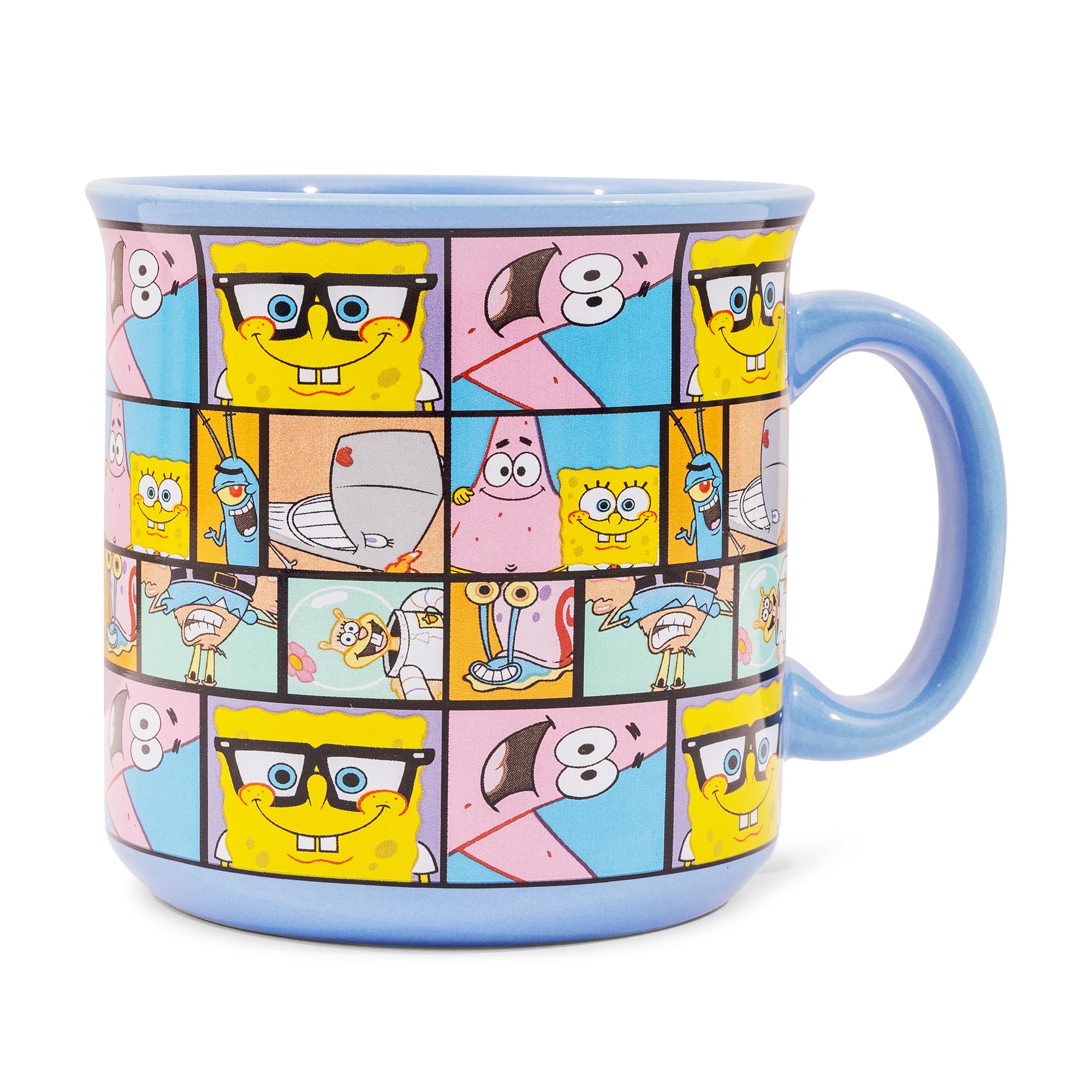 SpongeBob Character Grid 20oz Ceramic Camper Mug | Free Shipping