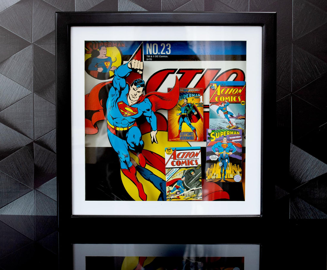 Superman 14 x 14 Inch Wood Shadow Box Wall Art | Free Shipping