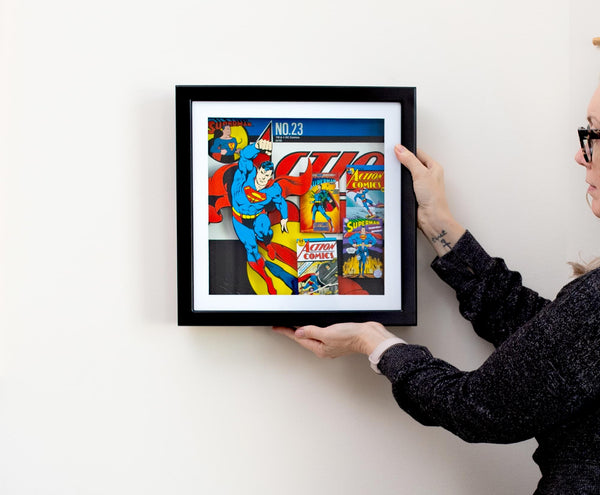 Superman 14 x 14 Inch Wood Shadow Box Wall Art | Free Shipping