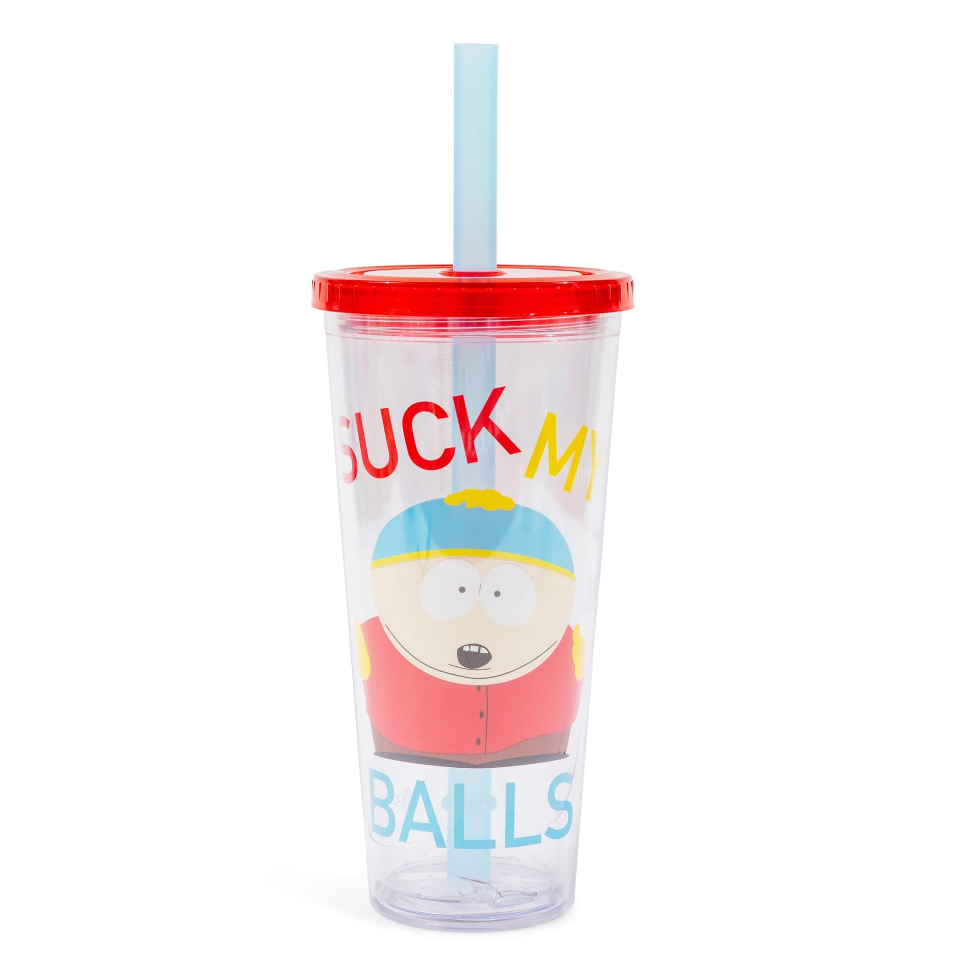 South Park Cartman 24oz Cold Cup w/ Lid & Straw | Free Shipping