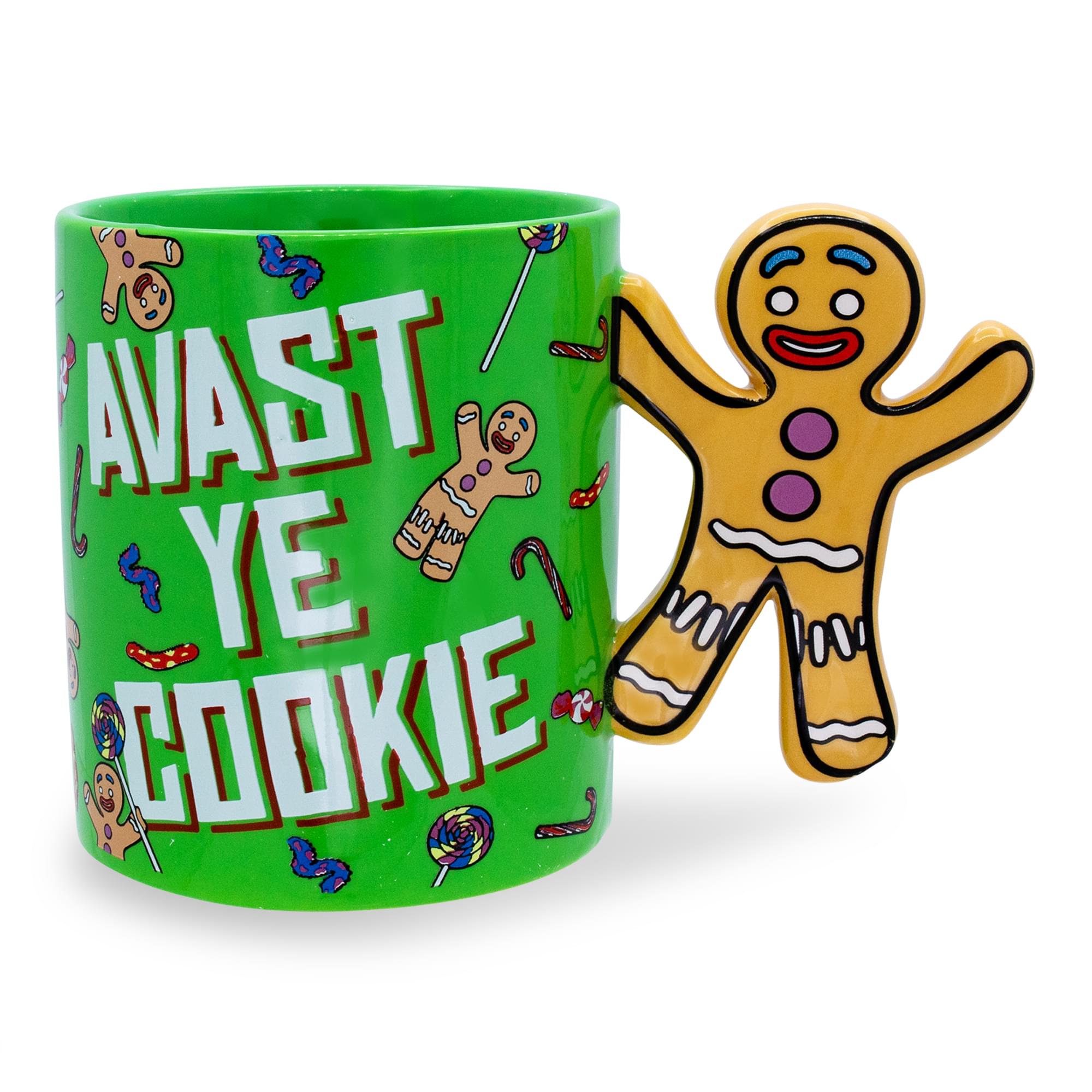 Shrek Gingerbread Man 20oz Shaped Handle Mug | Free Shipping