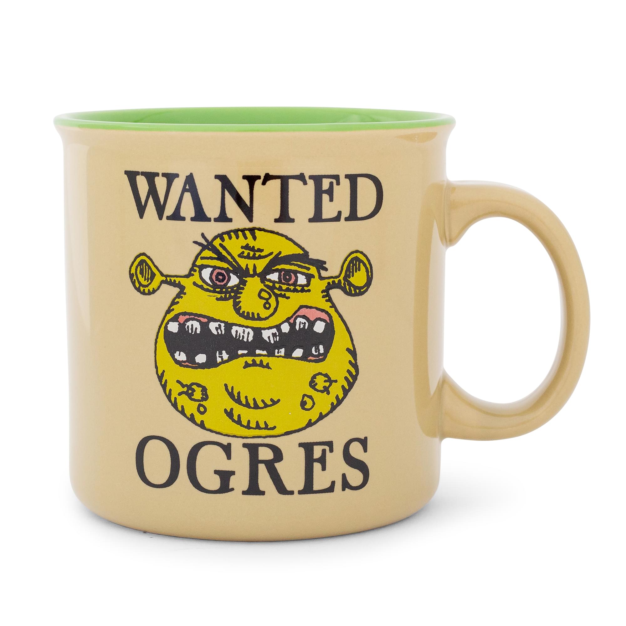Shrek Wanted Ogres 20oz Ceramic Camper Mug | Free Shipping