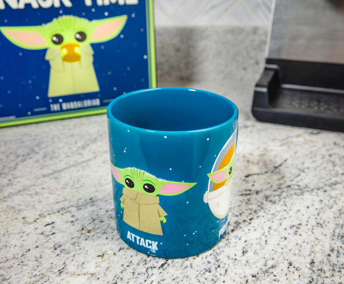 Star Wars The Mandalorian Protect Attack Snack 20oz Mug | Free Shippin