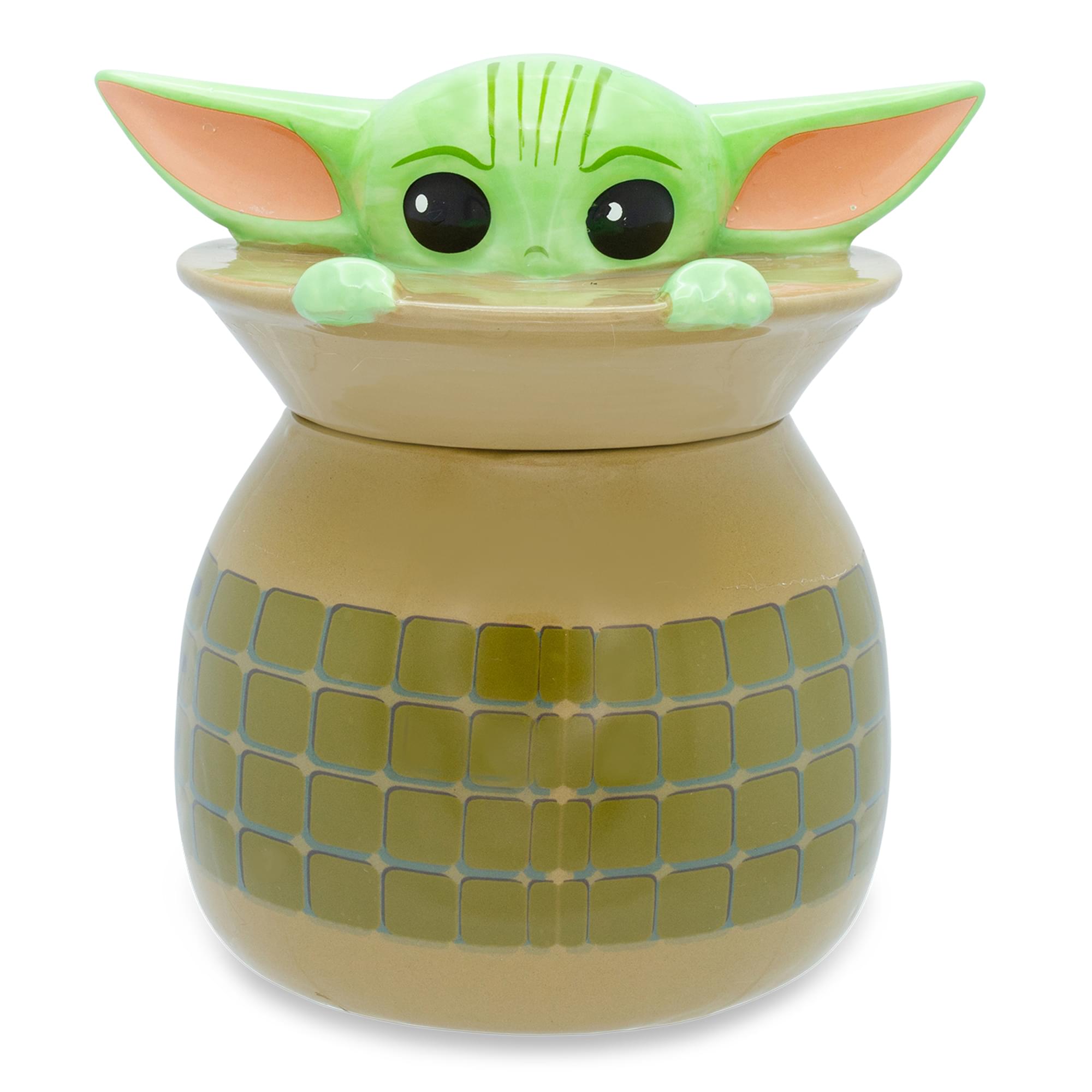 Star Wars Grogu 6 Inch Sculpted Ceramic Snack Jar | Free Shipping