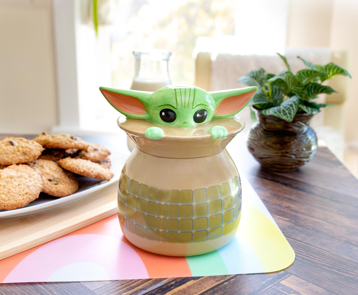 Star Wars Grogu 6 Inch Sculpted Ceramic Snack Jar | Free Shipping