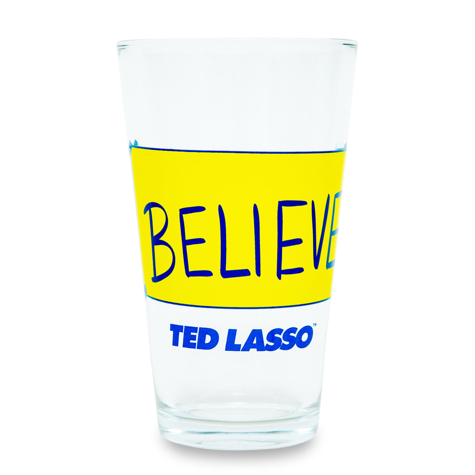 Ted Lasso Believe 16oz Pint Glass | Free Shipping