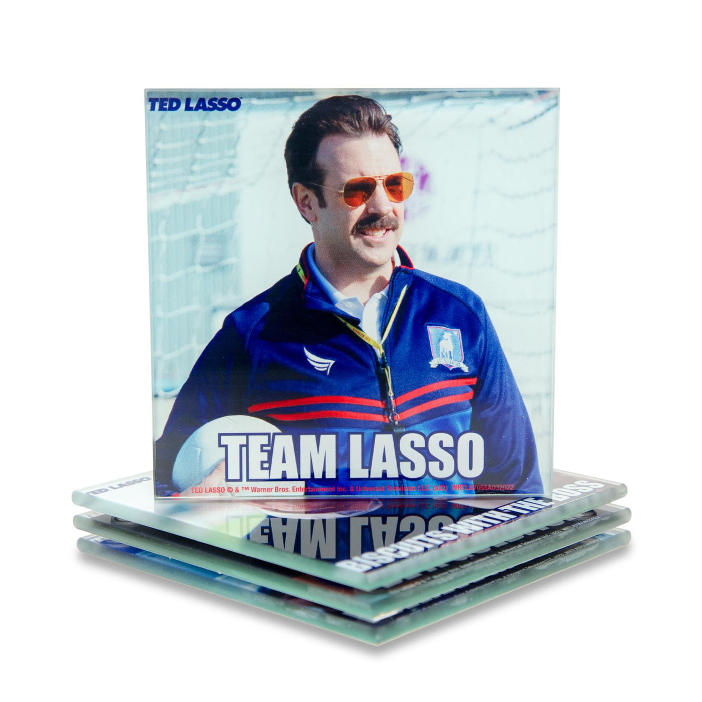 Ted Lasso Quotes 4 Piece Glass Coaster Set | Free Shipping