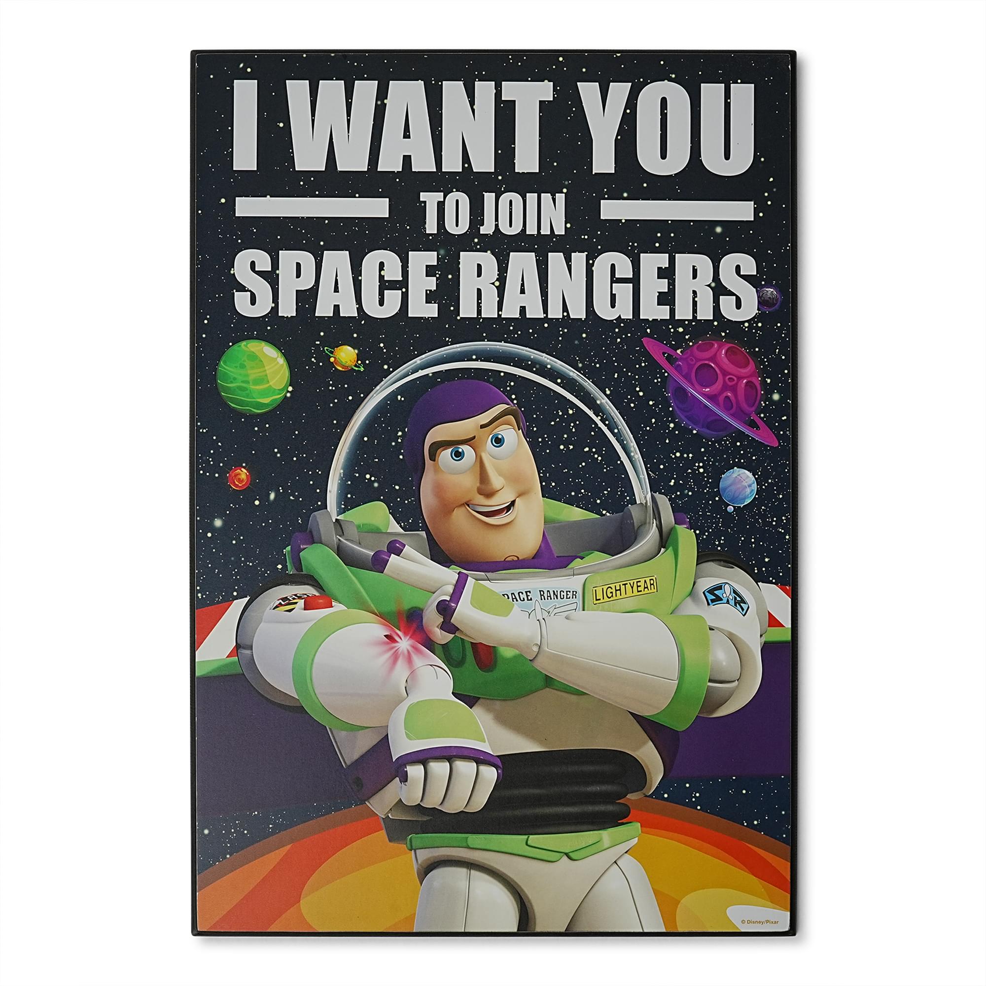 Toy Story Buzz Lightyear Hanging Wood Wall Art | Free Shipping
