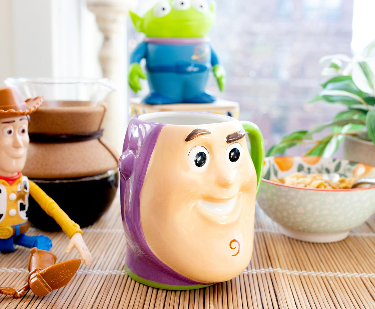 Disney Buzz Lightyear 20oz Ceramic Sculpted Mug | Free Shipping