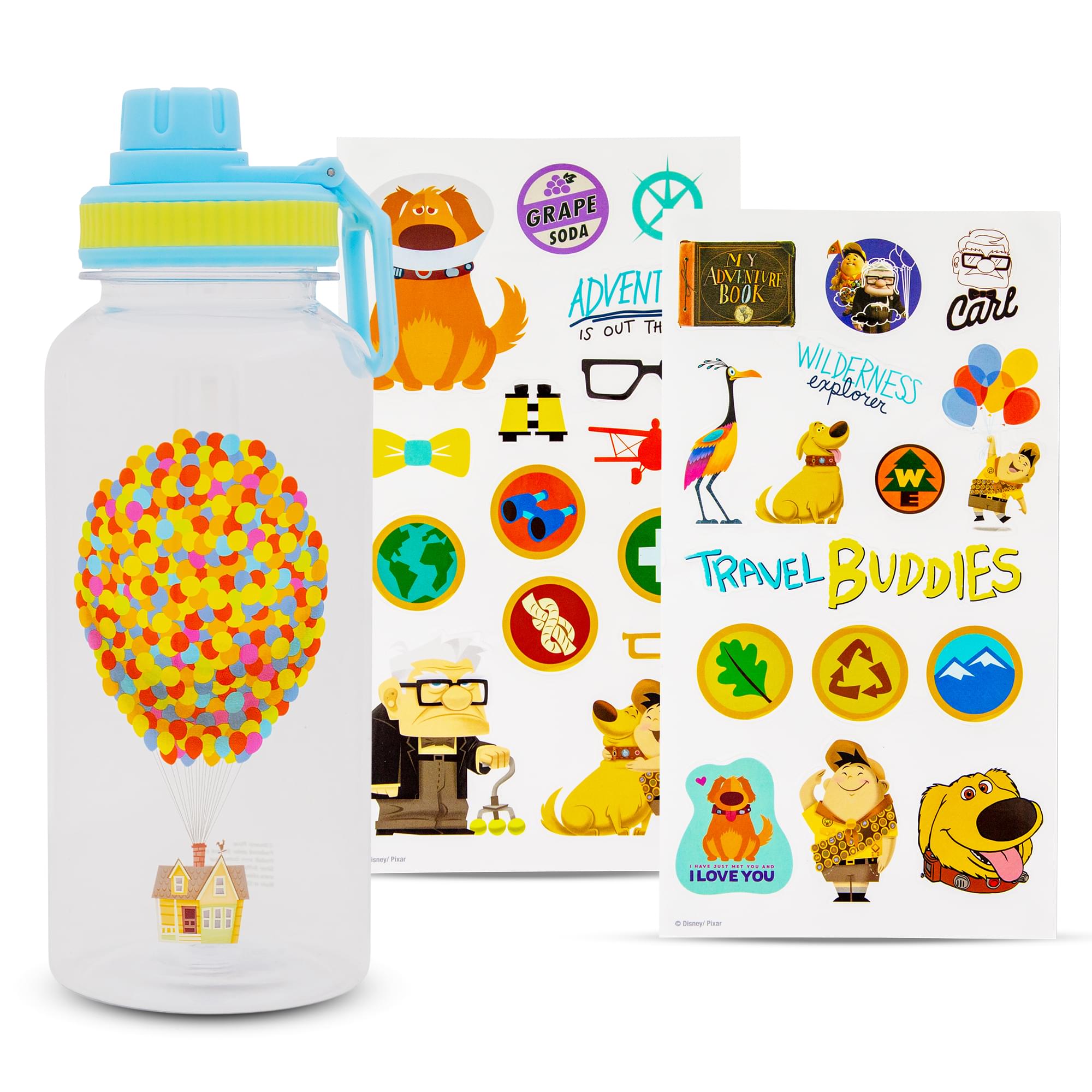 Disney Up 32 Ounce Water Bottle W/ Stickers | Free Shipping