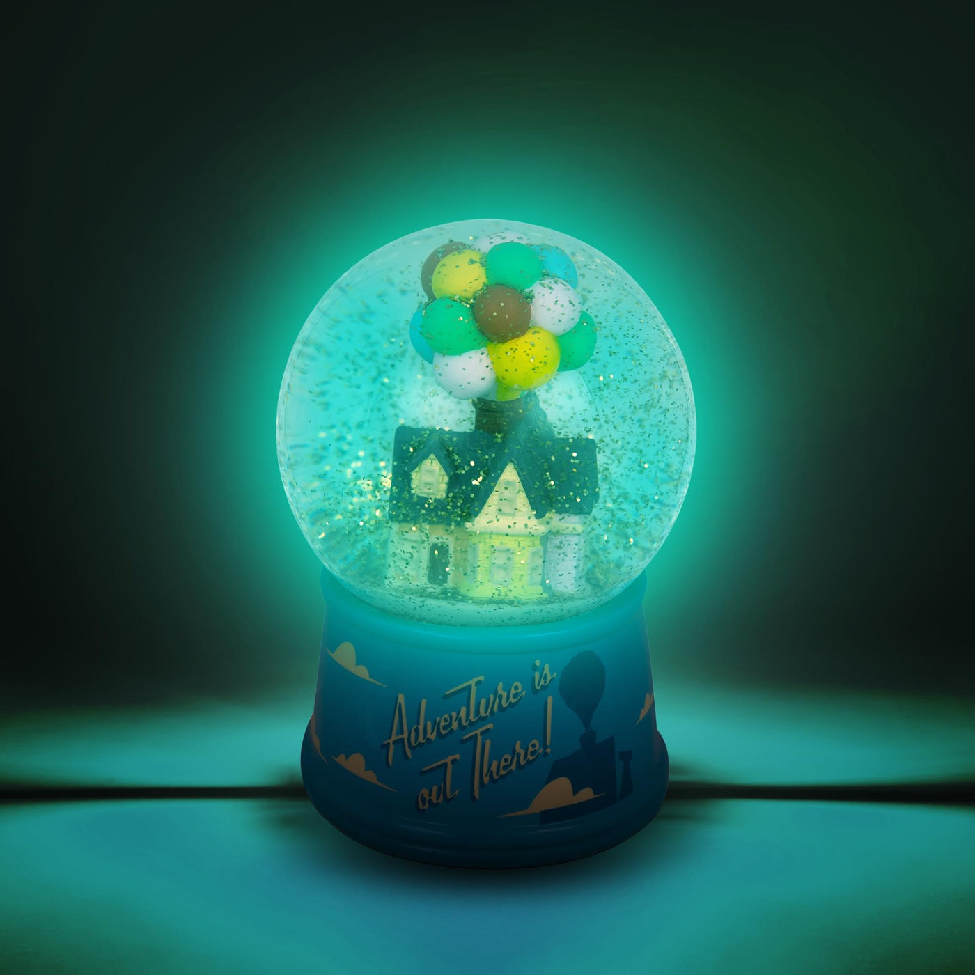 Disney UP Balloon House 6 Inch Light Up Snow Globe | Free Shipping