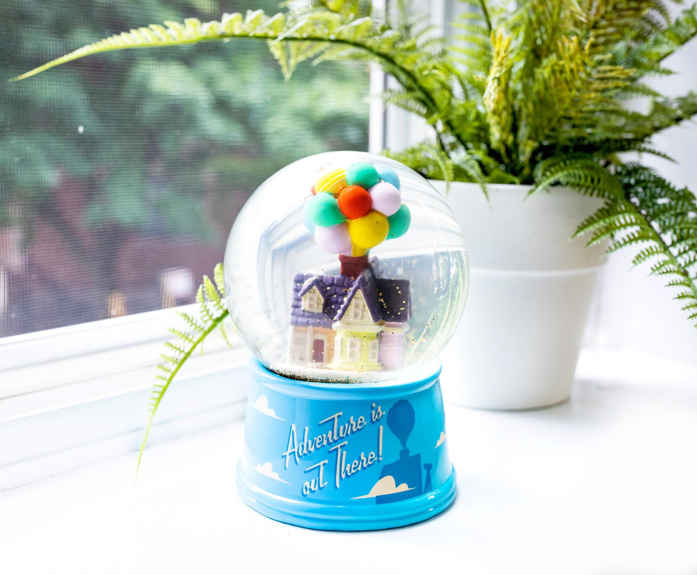 Disney UP Balloon House 6 Inch Light Up Snow Globe | Free Shipping