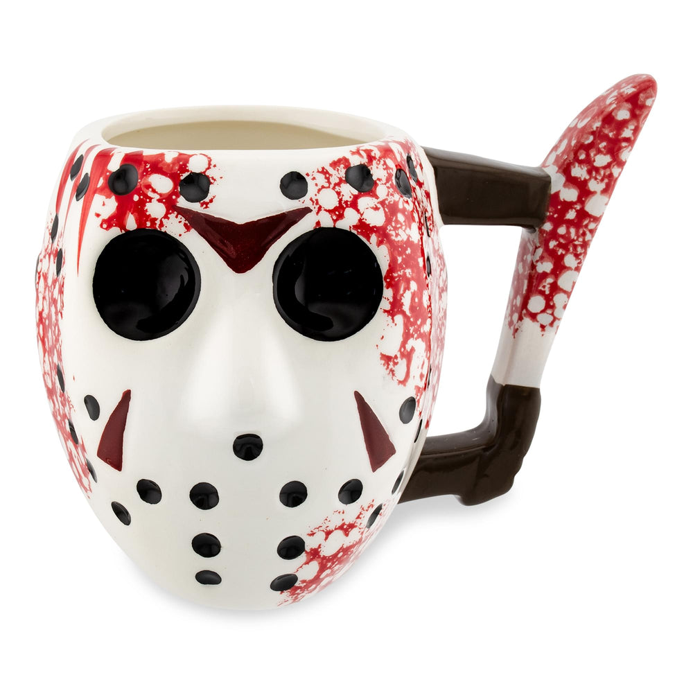 Friday the 13th Jason Mask 20oz Ceramic 3D Sculpted Mug | Free Shippin