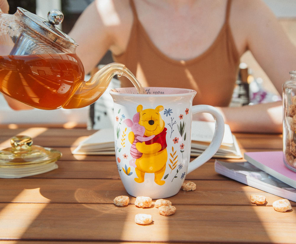 Winnie the Pooh and Piglet 16oz Wide Rim Mug | Free Shipping