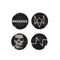 Watch Dogs 1-1/2" Logo Pins, Set of 4 | Free Shipping