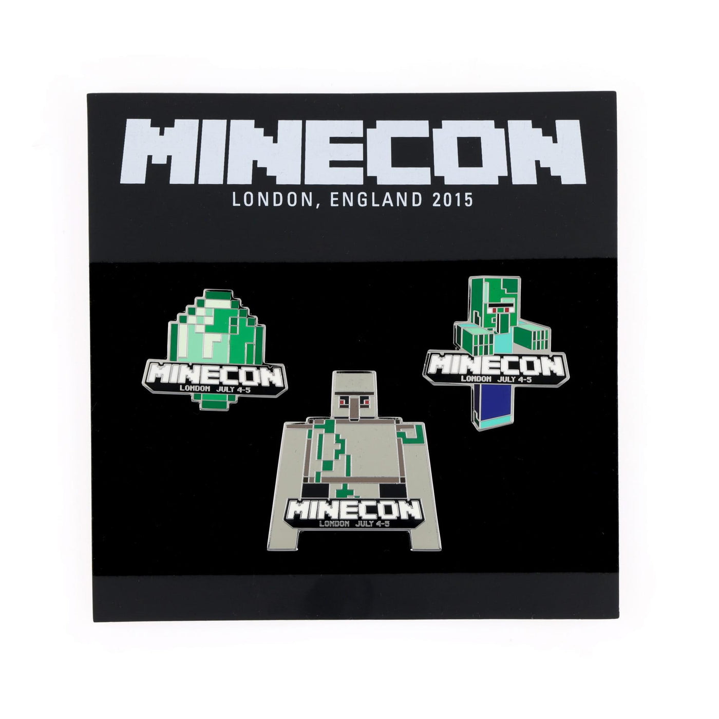 Minecraft Minecon 2015 Exclusive Pin Set of 3 | Free Shipping