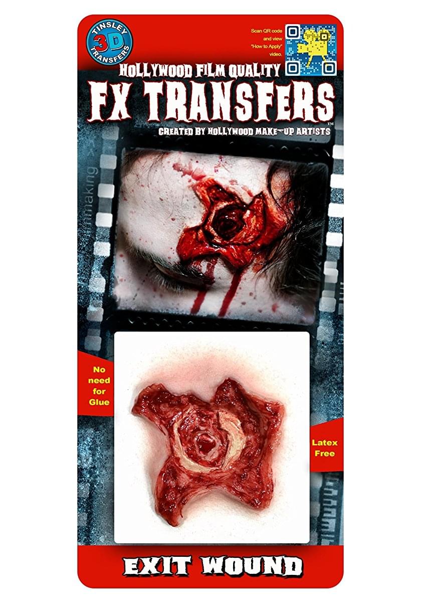 Costume 3D FX Transfers: Exit Wound | Free Shipping