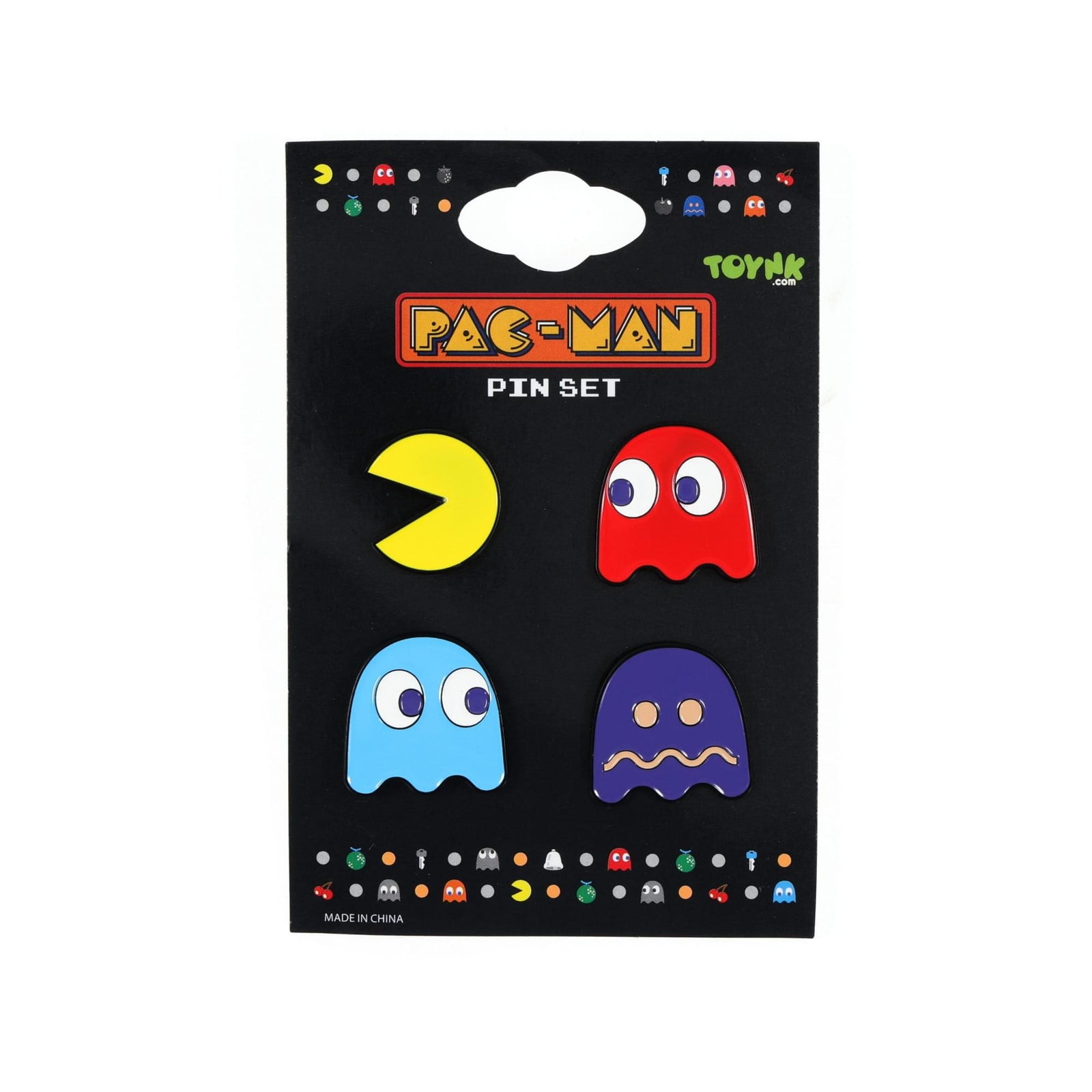 Pac-Man Classic Characters Enamel Pin Set of 4 | Free Shipping