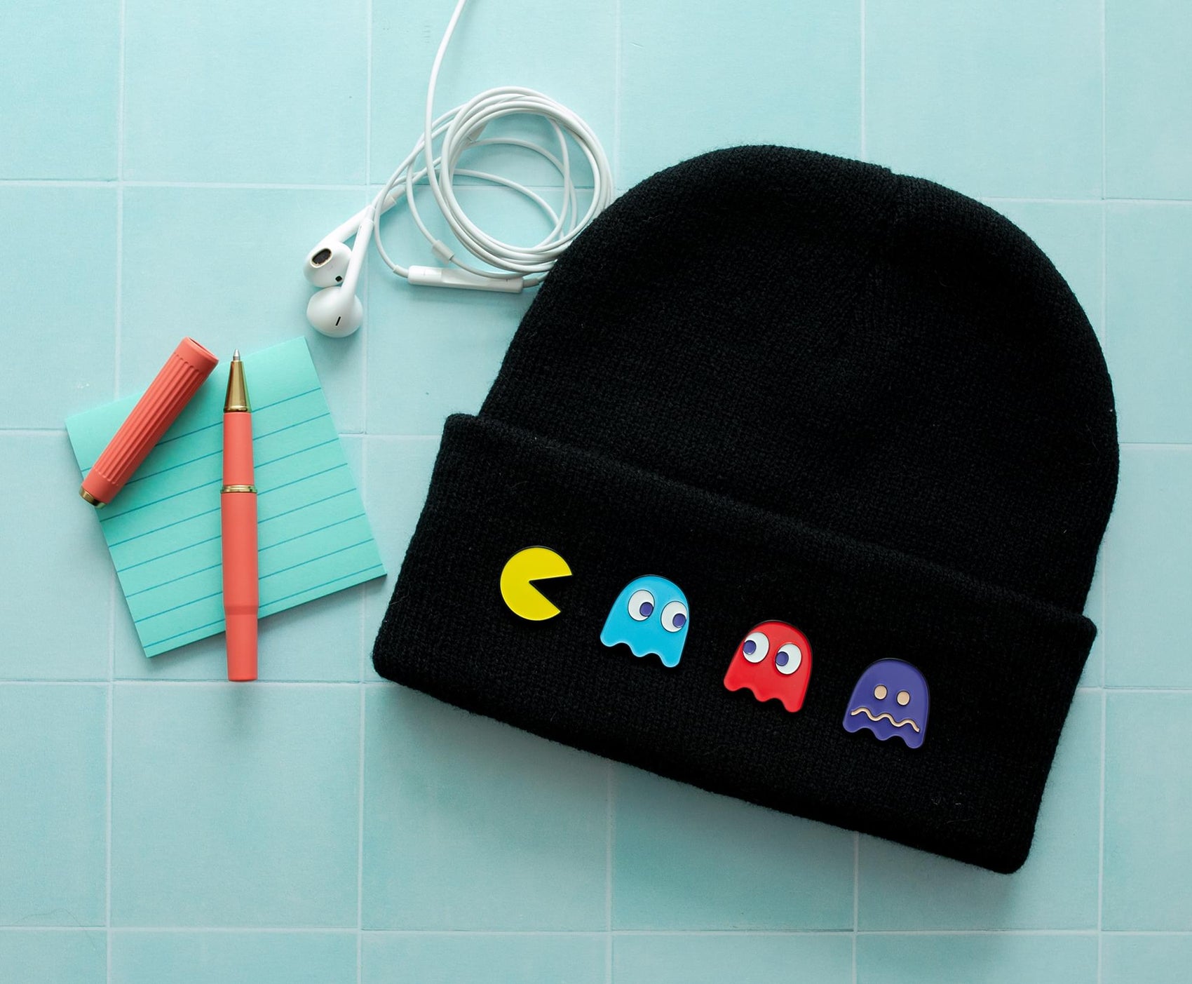 Pac-Man Classic Characters Enamel Pin Set of 4 | Free Shipping