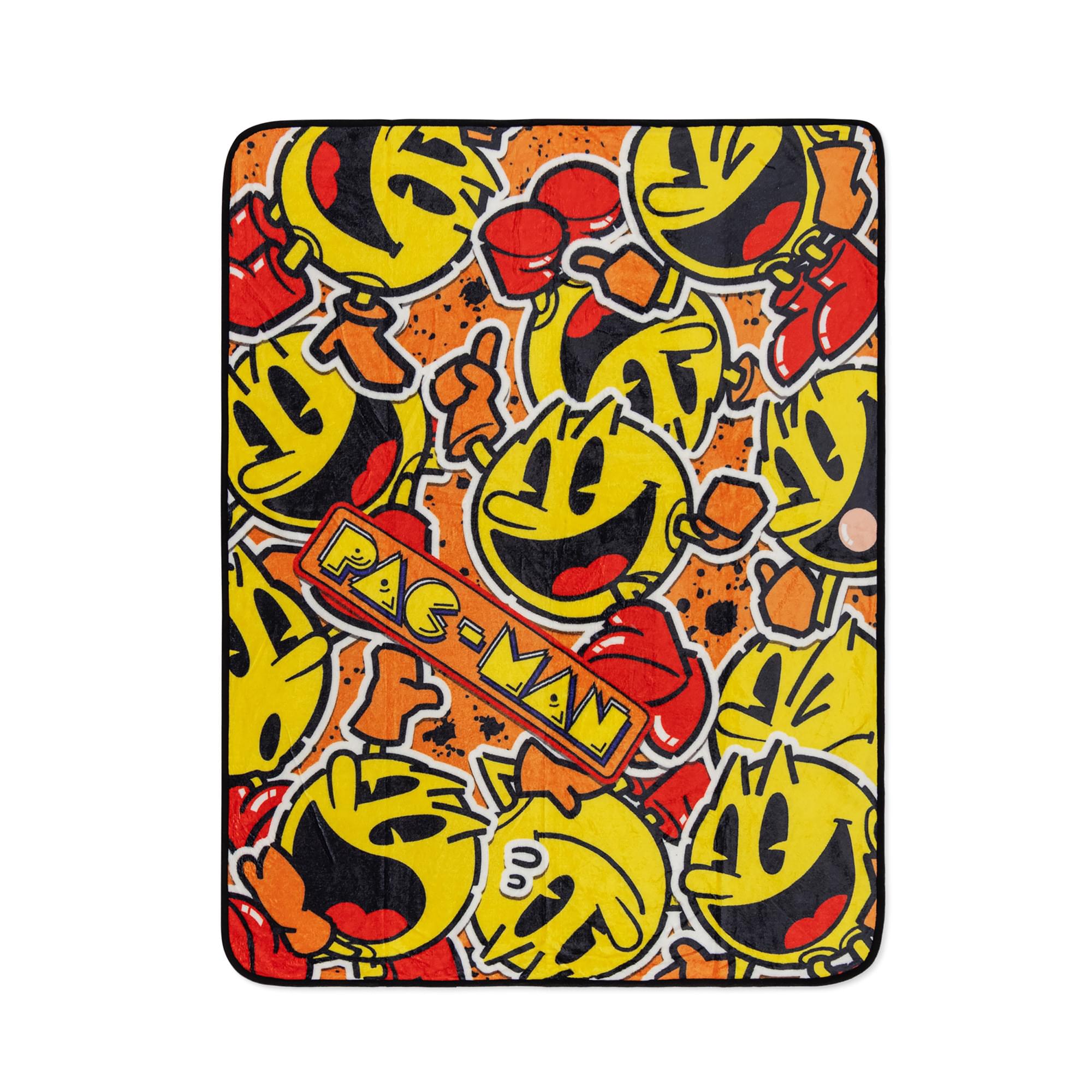 Pac-Man Classic Allover 45 x 60 Inch Throw Blanket | Free Shipping