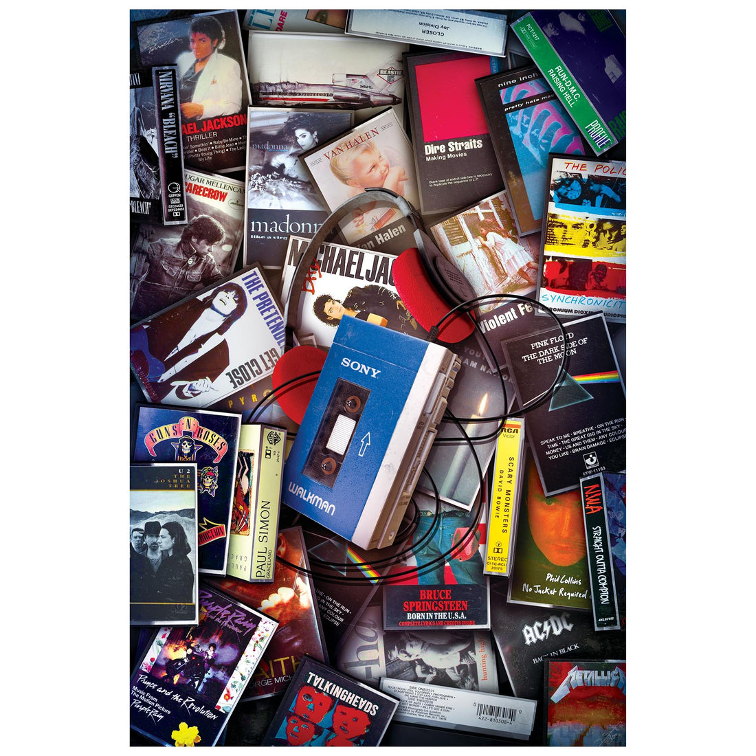 80s Cassette Hits 1000 Piece Jigsaw Puzzle | Free Shipping