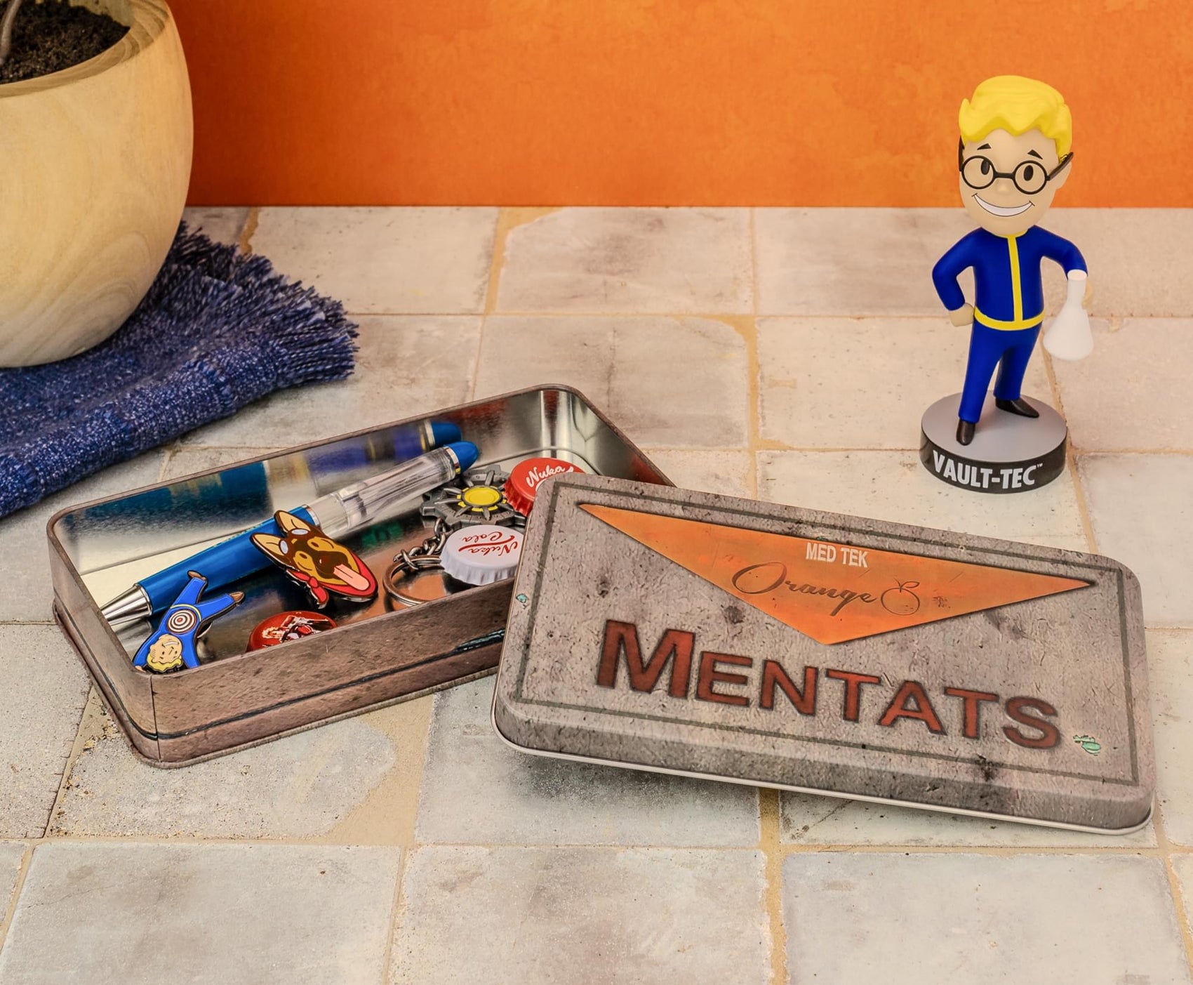 Fallout Replica Mentats Orange Tin | Free Shipping