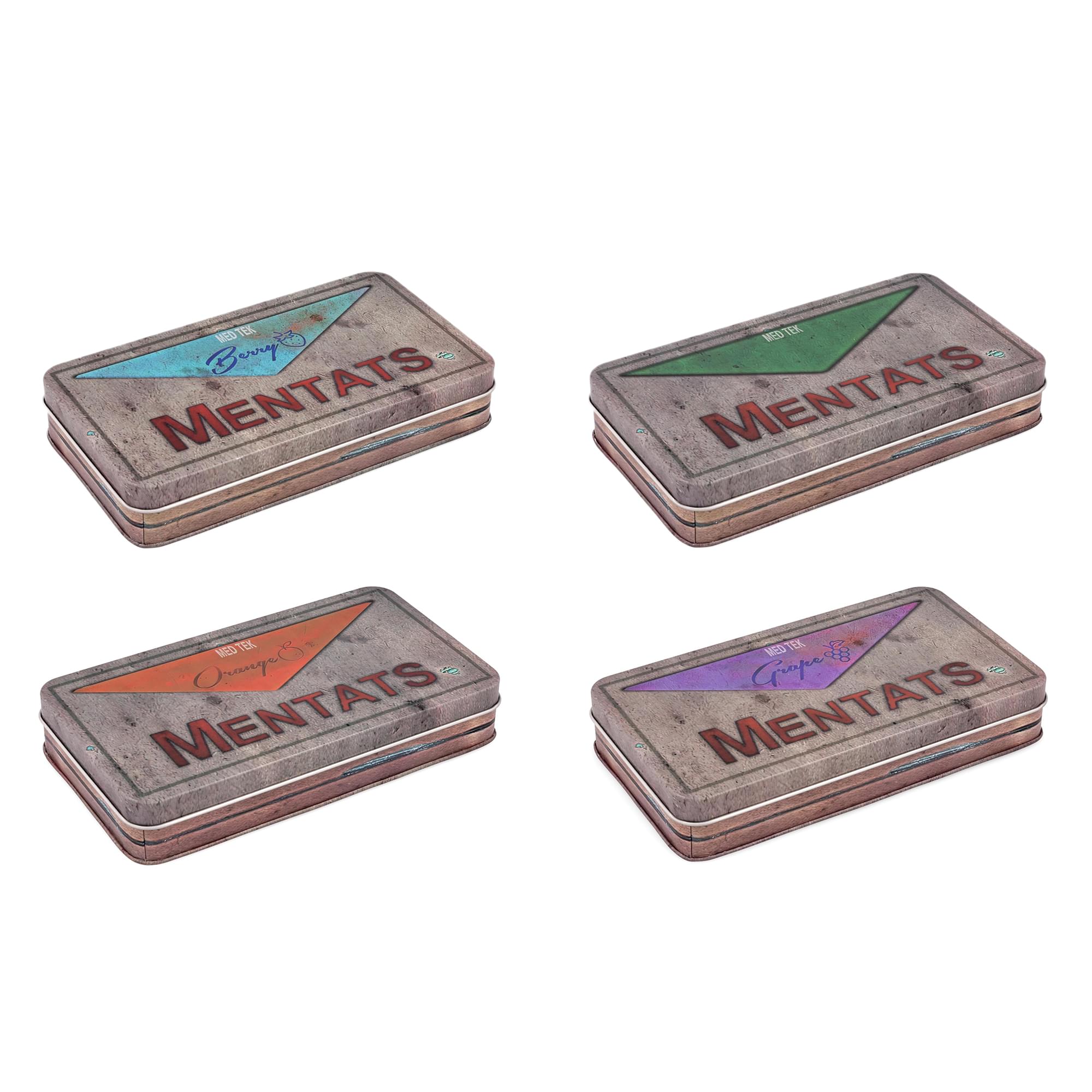 Fallout Mentats Storage Tin Replica Set of 4 | Free Shipping