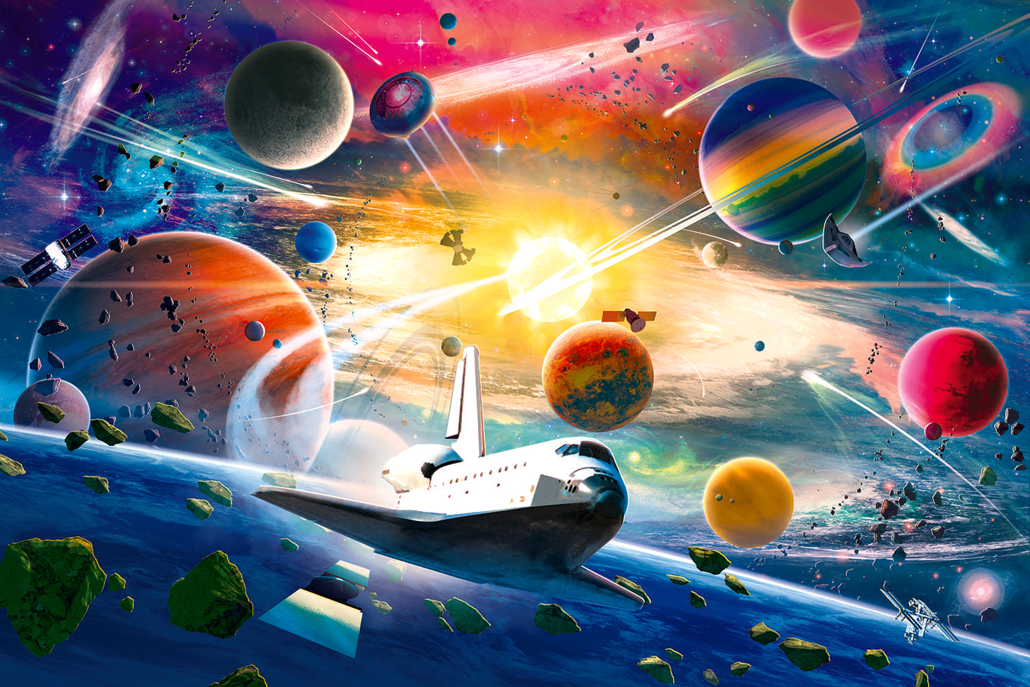 Space Exploration Galaxy Puzzle For Adults And Kids | 1000 Piece Jigsa