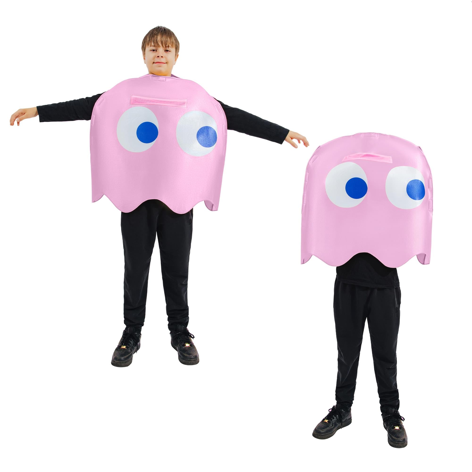 Pac-Man Pink Ghost Child Costume | Free Shipping