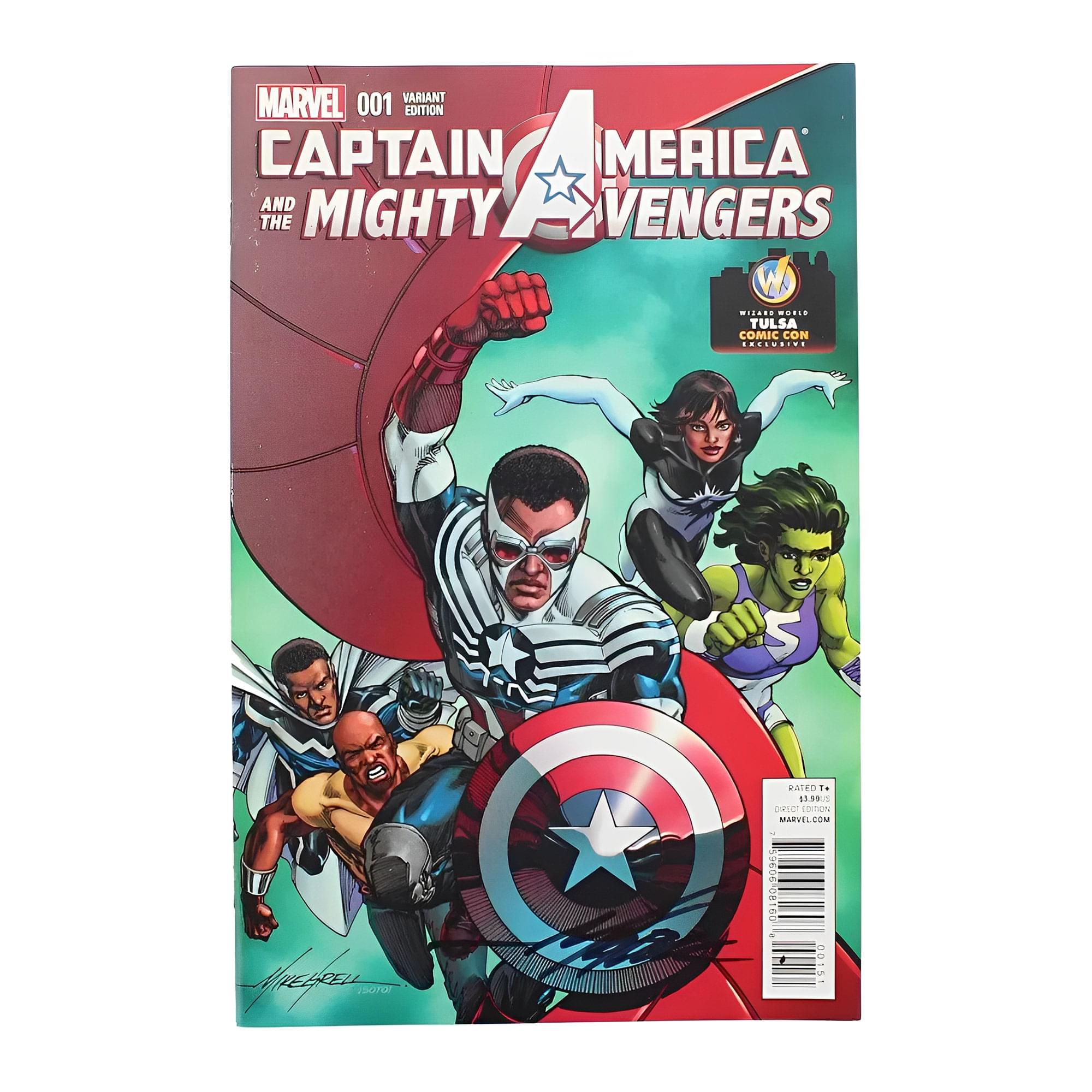 Captain America & The Mighty Avengers #001 | AUTOGRAPHED | Free Shippi